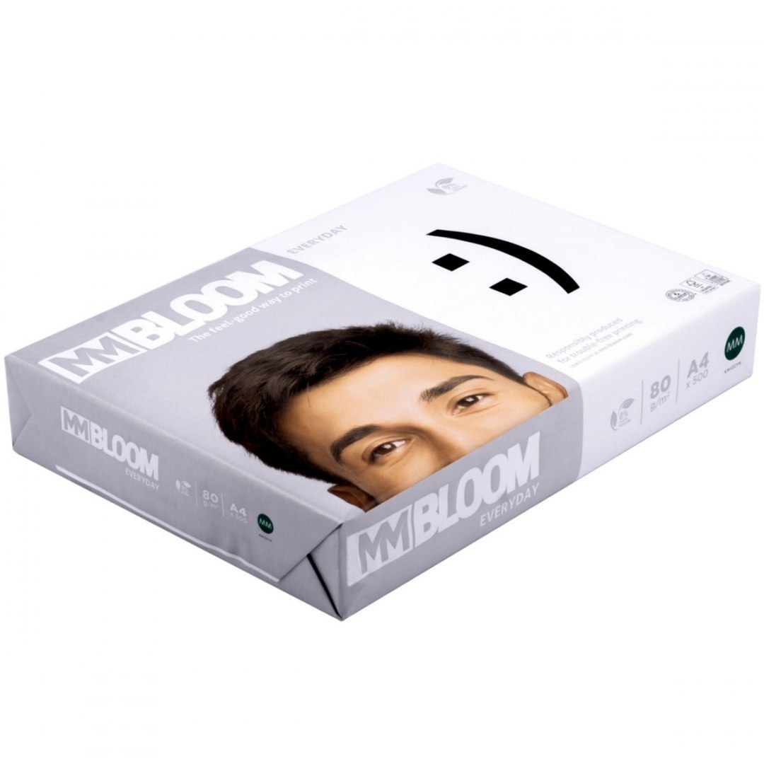 Papier ksero BLOOM EVERYDAY A4 80g klasa białości C karton 5 ryz > Image